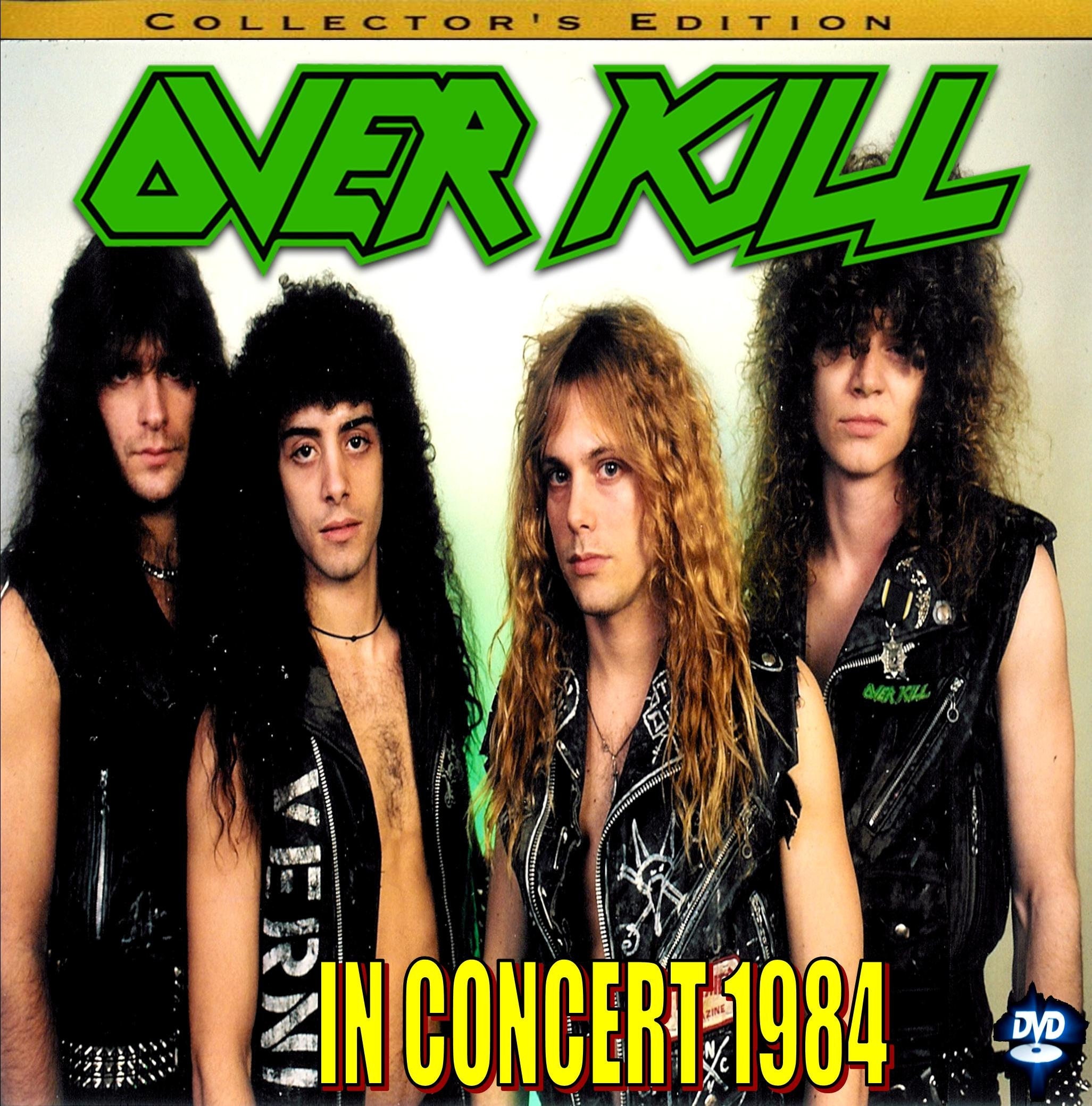 Overkill - Live in Concert 1984 dvd/Only For Collectors Quality 8/10