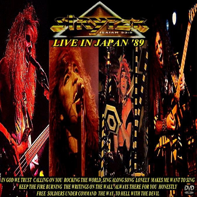 Stryper Live Japan 1989 dvd/Only For Collectors Quality 8/10