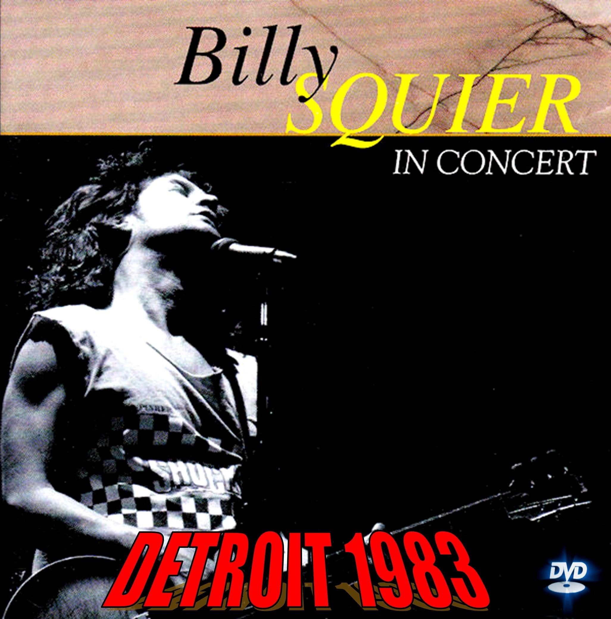 Billy Squier LIVE IN DETROIT '83 dvd