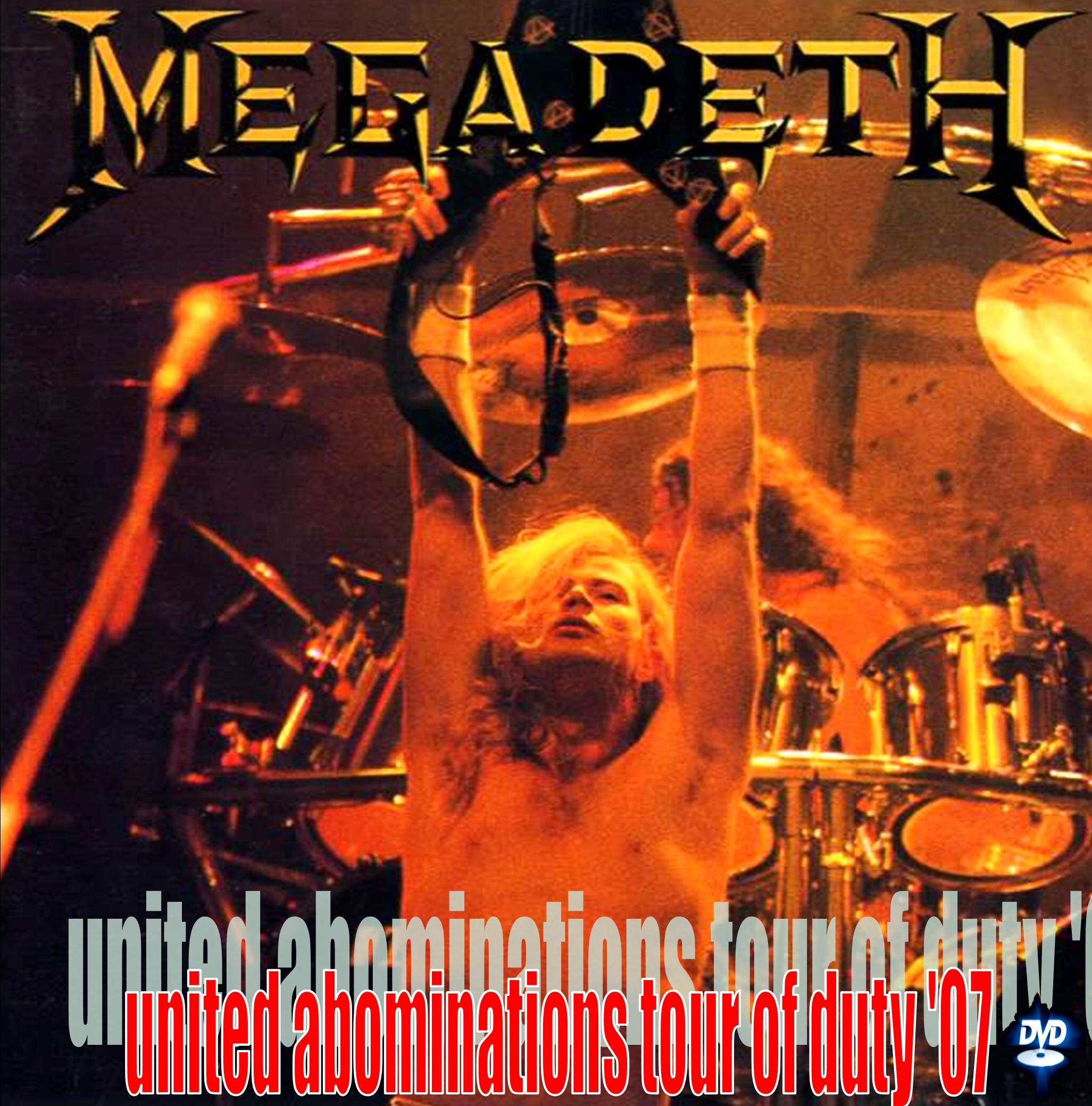 Megadeth Live United Abominations Tour of Duty 2007 dvd/Only For ...