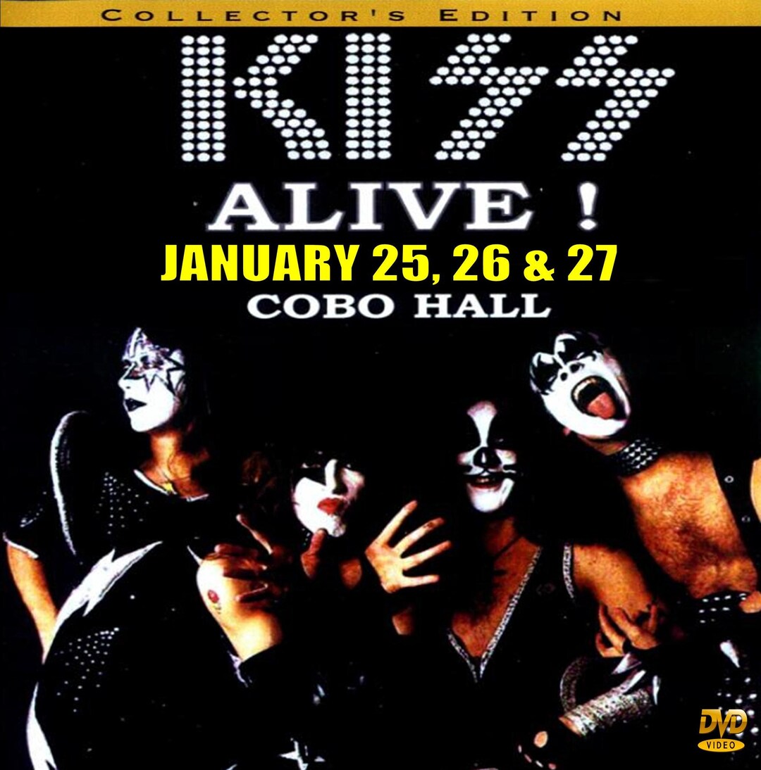 Kiss " Alive! Cobo Hall 1976 " All 3 Nights/3 Dvd Set - Etsy