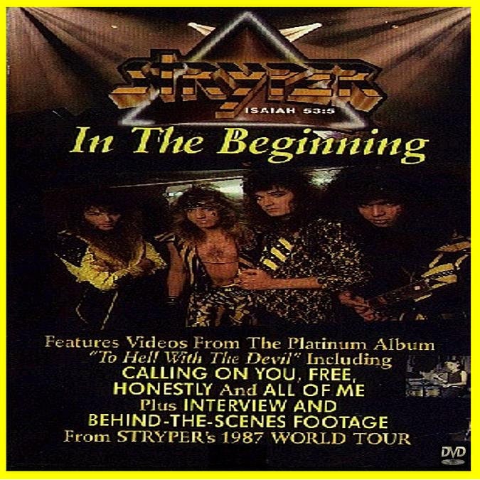 Stryper IN THE BEGINNING 1985 dvd