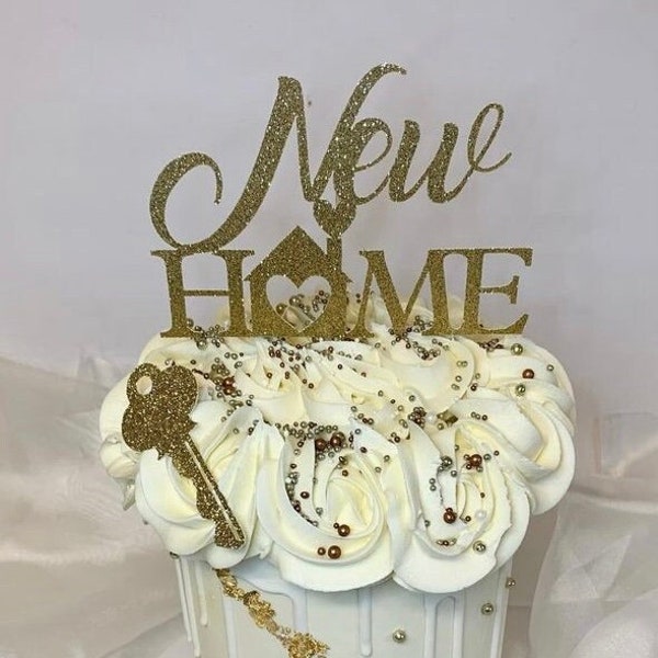 New Home Cake Topper - Etsy UK