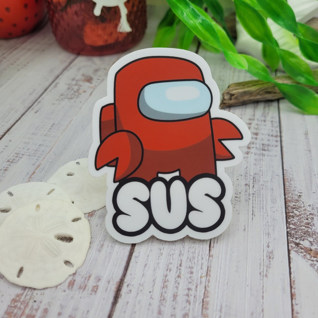 Suspicious Crab Sticker Matte Vinyl, Cute Anime Chibi Stickers 3 - Etsy