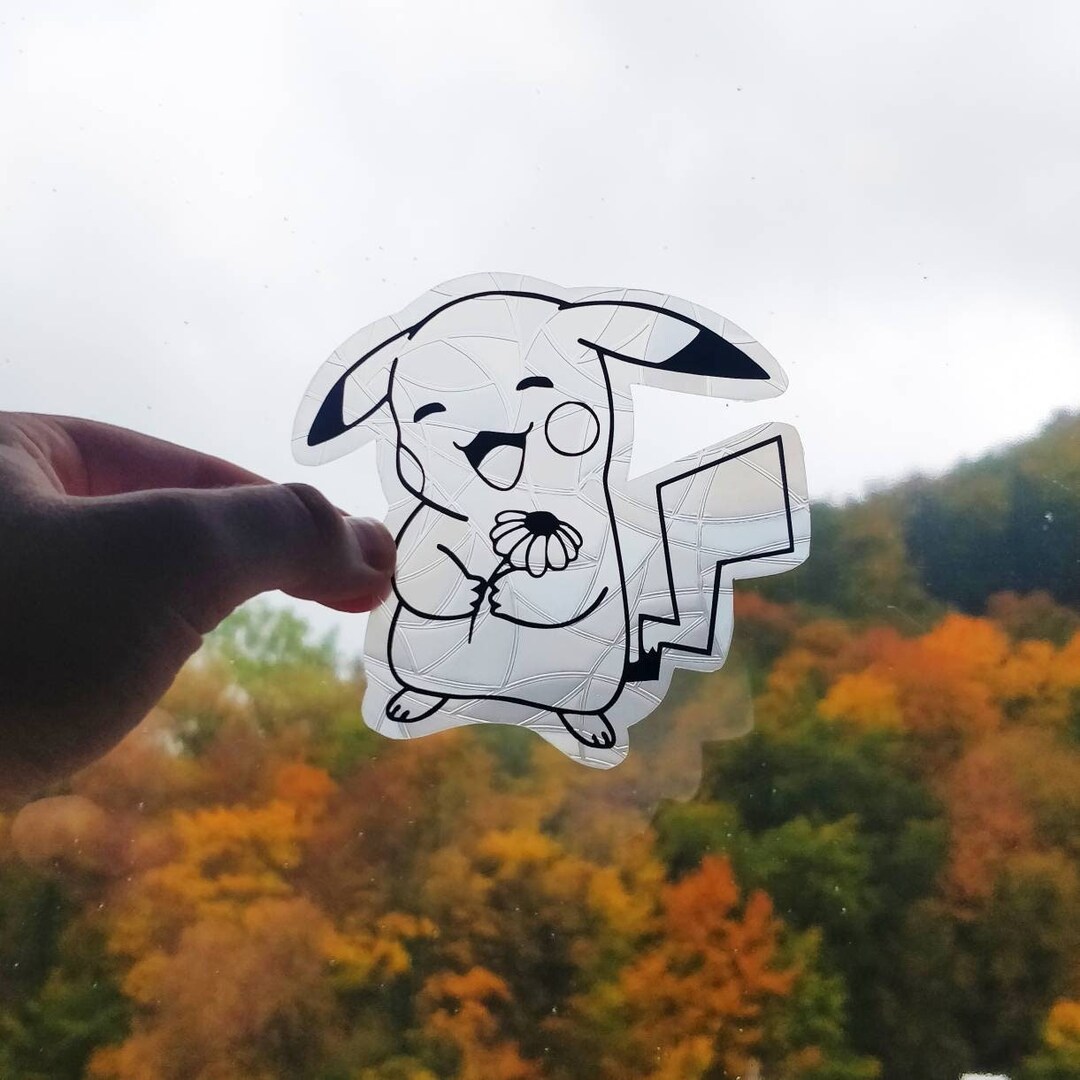 Suncatcher: Pokemon Pikachu, Suncatcher, Suncatcher Decal, Suncatcher ...