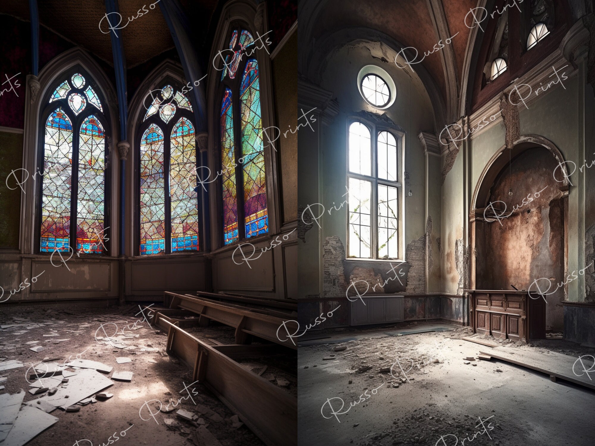 12 Old Church Digital Backgrounds, Maternity Backdrop Overlays, Studio ...