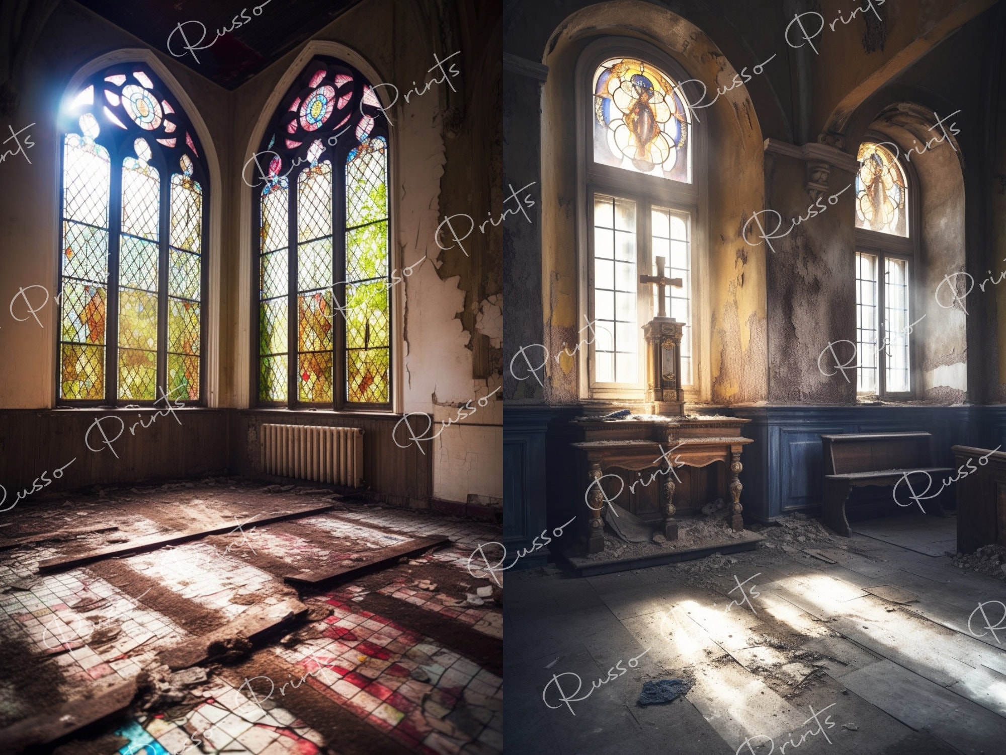 12 Old Church Digital Backgrounds, Maternity Backdrop Overlays, Studio ...