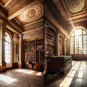 8 Library Digital Backgrounds, Maternity Backdrop Overlays, Studio ...