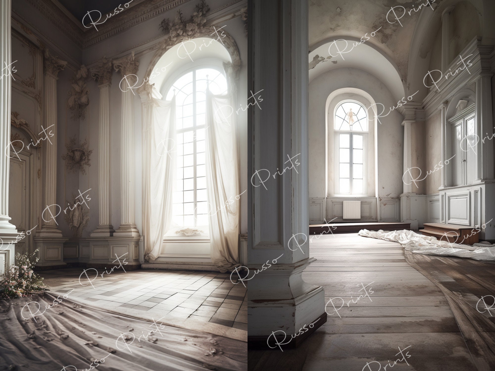 12 Old Church Digital Backgrounds, Maternity Backdrop Overlays, Studio ...