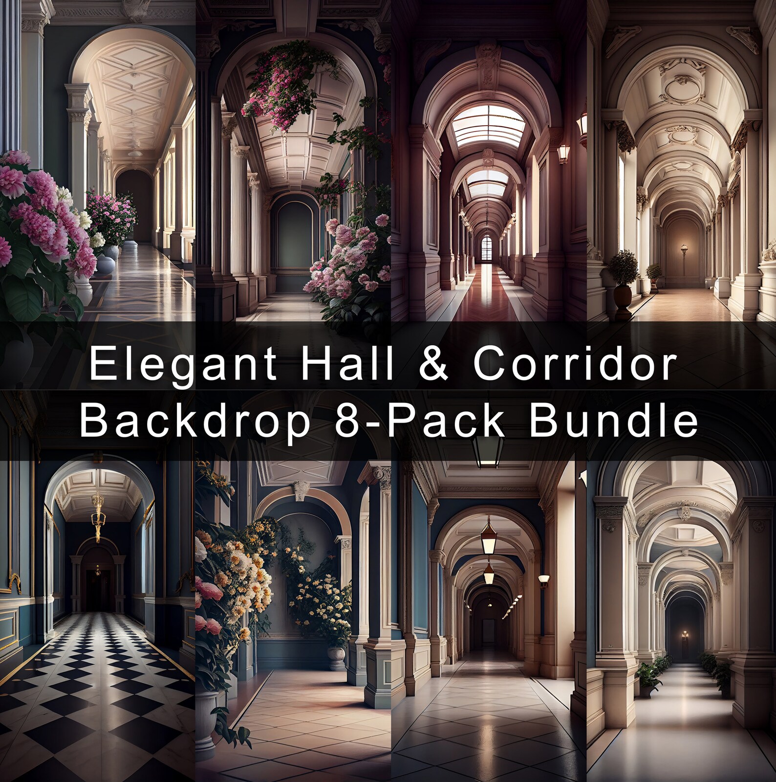 8x Hallway & Corridor Digital Backdrop Overlays Maternity - Etsy