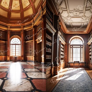 8 Library Digital Backgrounds, Maternity Backdrop Overlays, Studio ...