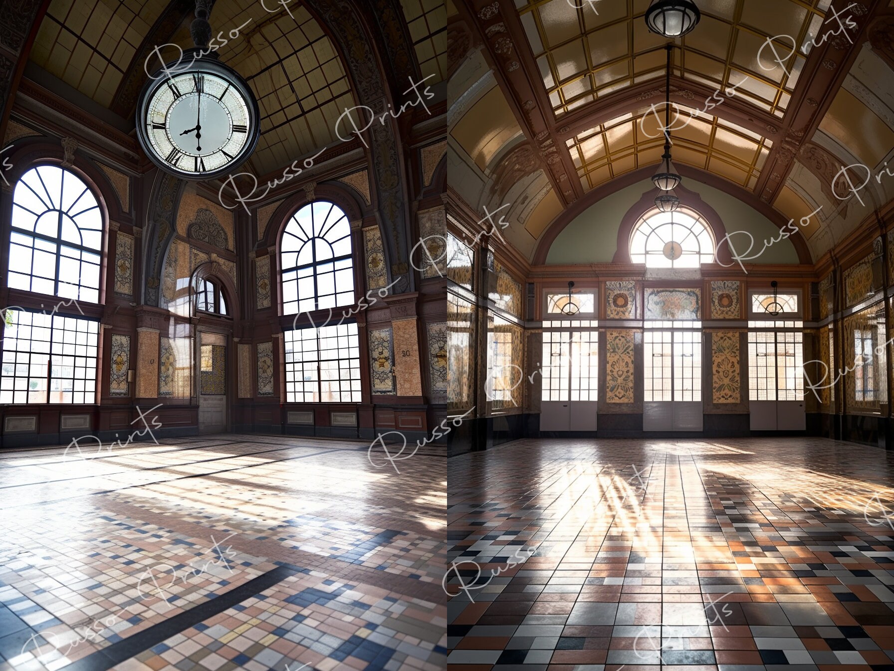 8 Train Station Digital Backgrounds, Maternity Backdrop Overlays ...