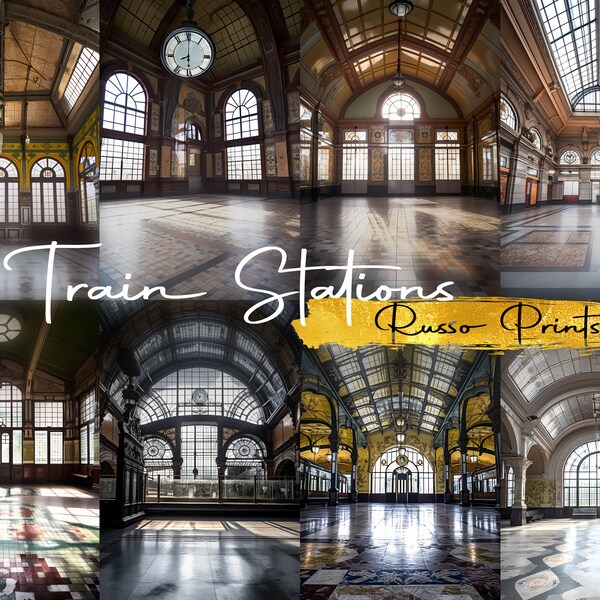 Train Station Backdrop - Etsy