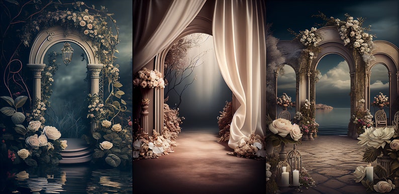 9x Digital Backdrops Bundle Wedding Overlays Studio Backdrop - Etsy