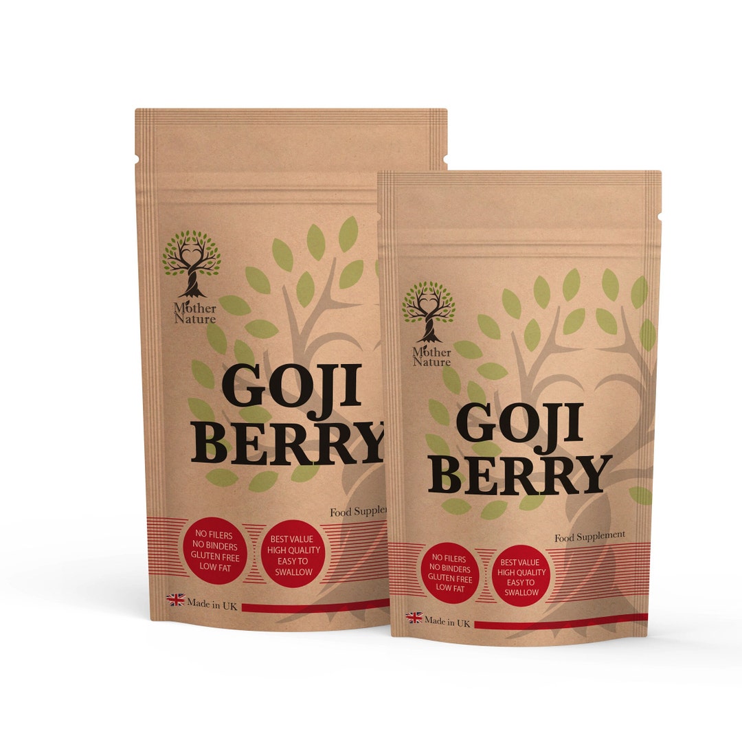 Goji Berry Capsules 500mg High Potency 20:1 Natural Supplement Lycium ...