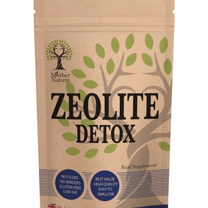 Zeolite Detox 500mg Capsules Natural Mineral UK Supplement Zeolite ...