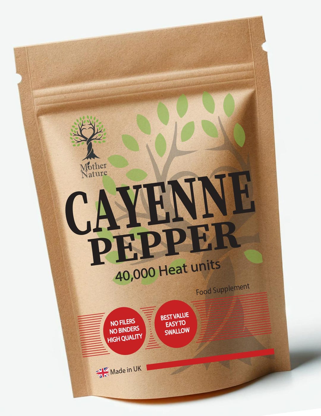 Cayenne Pepper Capsules 500mg Natural Capsicum Annuum Extract Clean ...