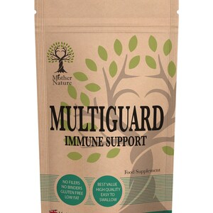 Multiguard Vitamin C Vitamin D3 Vitamin E Capsules Max Strength ...