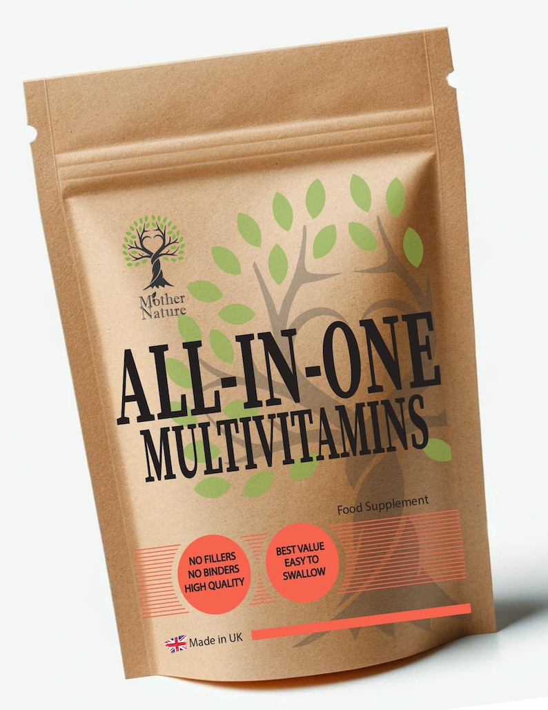 Multi Vitamins Capsules Clean High Strength ALL-IN-ONE Vitamins ...
