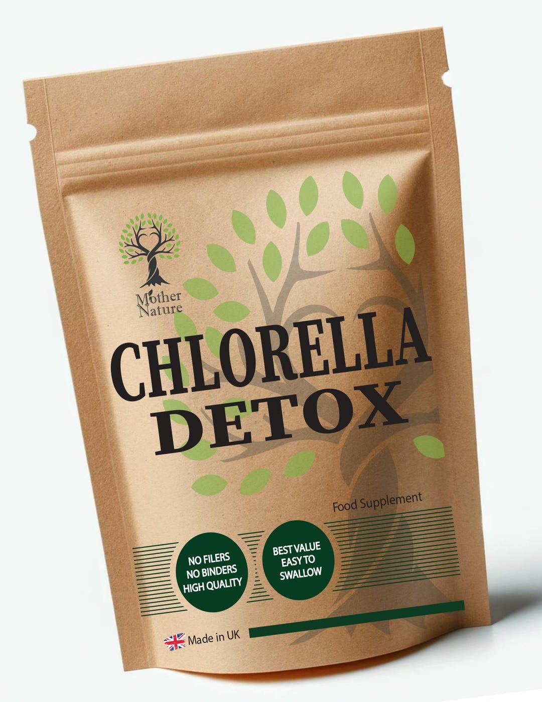Chlorella Detox Capsules: 500mg Vegan Supplement - Etsy