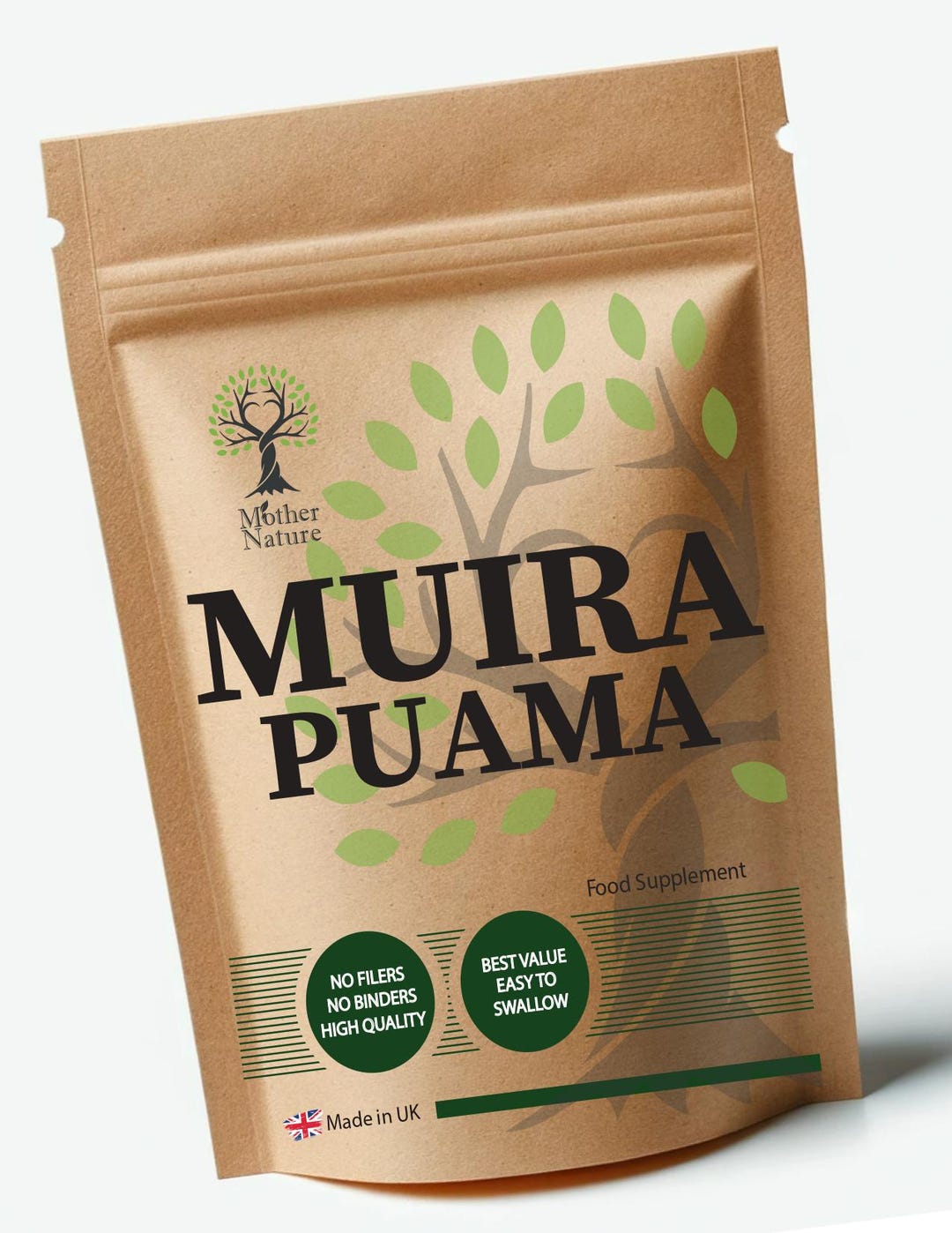 Muira Puama Capsules High Potency Clean Natural Muira Puama Powder Eco ...