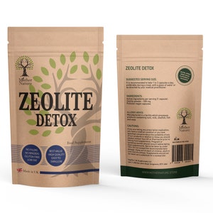 Zeolite Detox 500mg Capsules Natural Mineral UK Supplement Zeolite ...