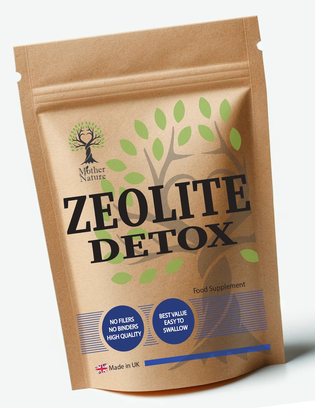Zeolite Detox 500mg Capsules Natural Mineral UK Supplement Zeolite ...