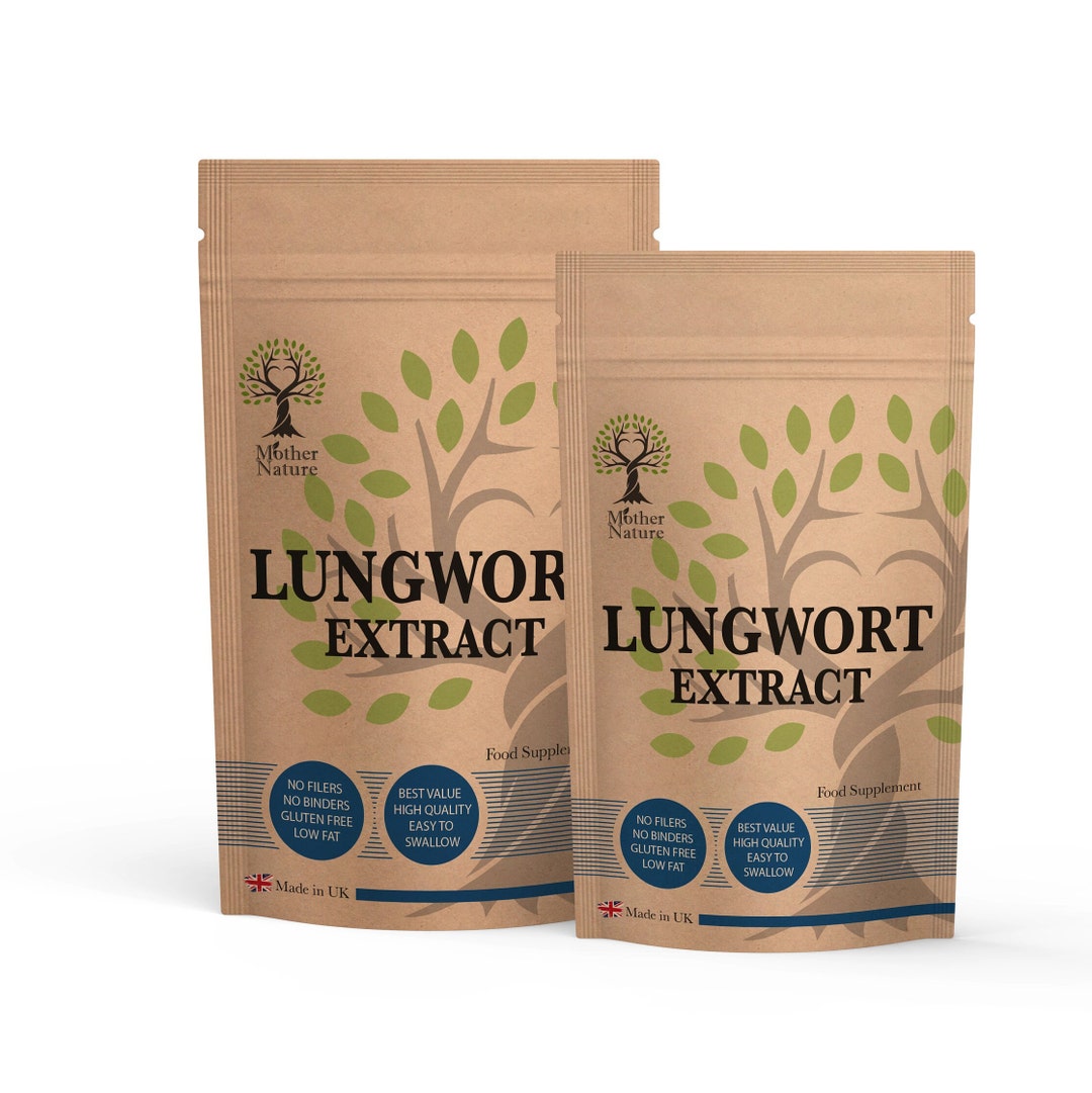 Lungwort Extract 550mg Natural Lungwort Powder Vegan High Potency ...