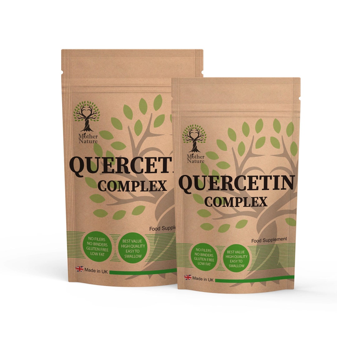 Quercetin Complex 500mg Bromelain Sea Moss Vegan Capsules Genuine ...