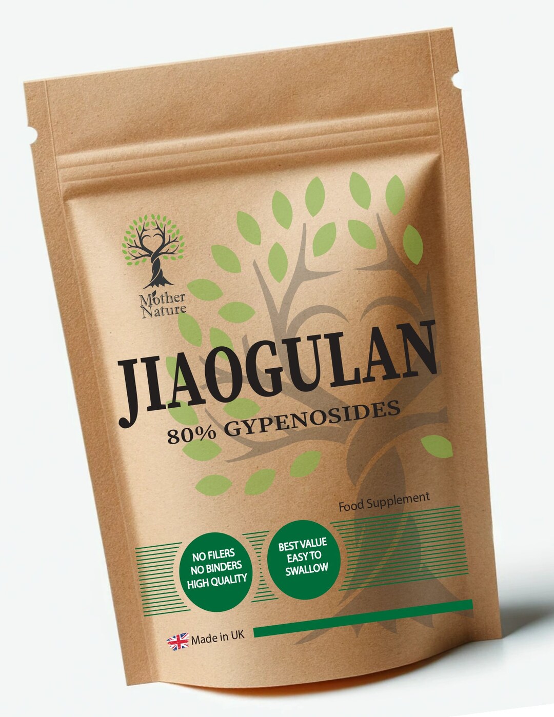 Jiaogulan Capsules 600mg High Potency Clean Natural Jiaogulan Powder ...