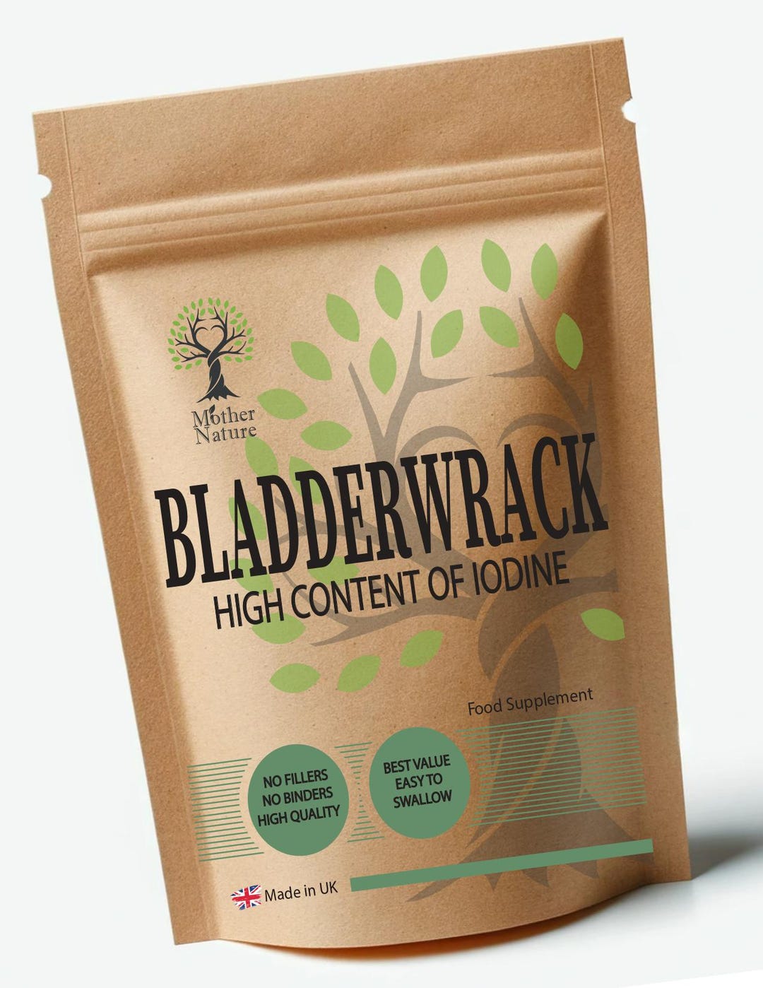 Bladderwrack Capsules 500mg Clean Natural Bladderwrack Powder Eco ...