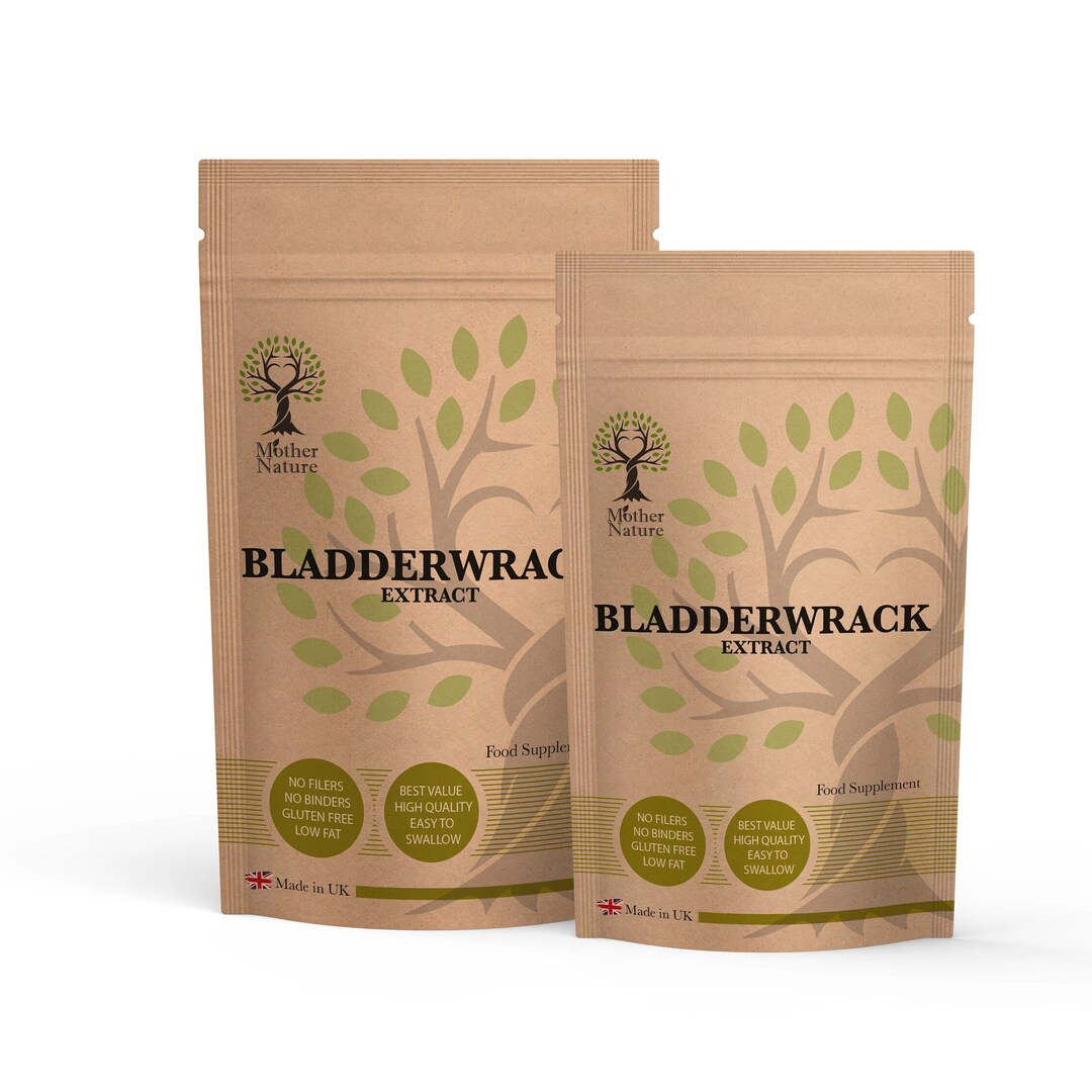 Bladderwrack Capsules 500mg Clean Natural Bladderwrack Powder Genuine ...