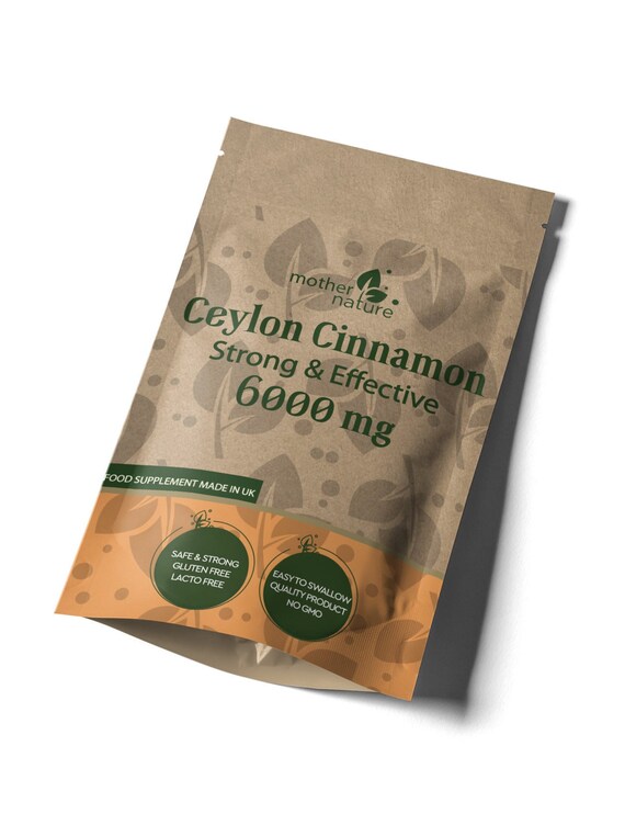 Ceylon Cinnamon Capsules 600mg High Potency 20:1 Natural | Etsy