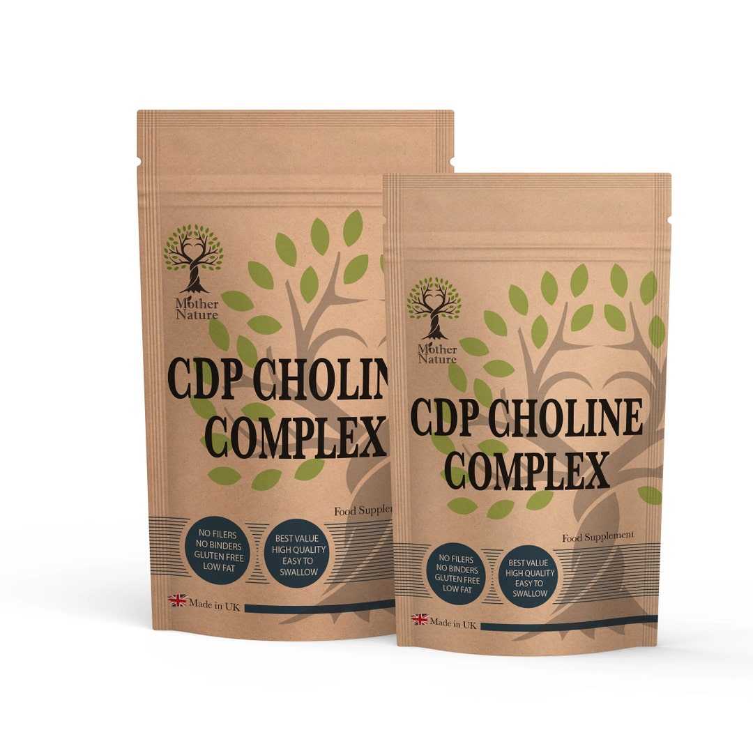 CDP Choline Complex 600mg Capsules High Strength CDP Choline Clean ...
