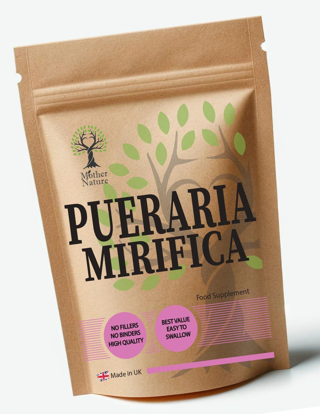 Pueraria Mirifica Capsules 600mg High Potency 40% Flavonoids Celan ...