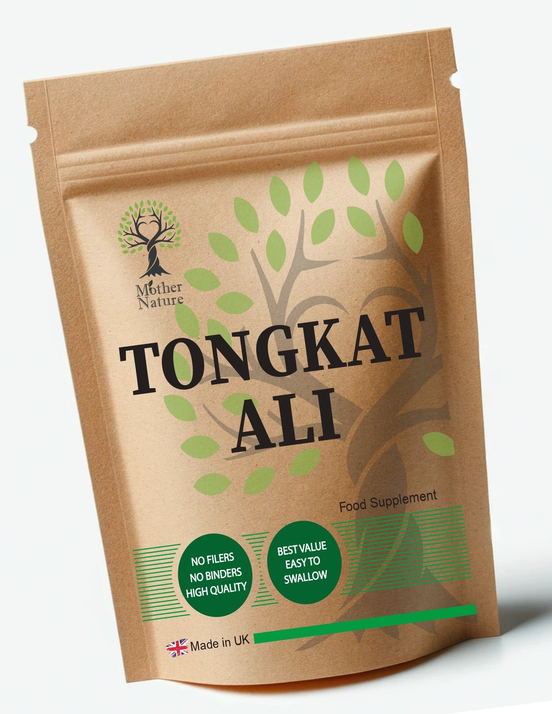 Tongkat Ali Capsules High Strength 35:1 Root Extract Malaysian Tongkat ...