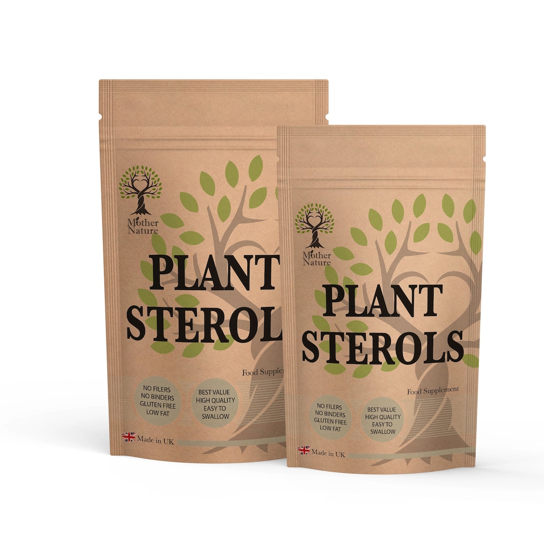 Plant Sterols Capsules 550mg High Potency Extract Natural Plant Sterols ...