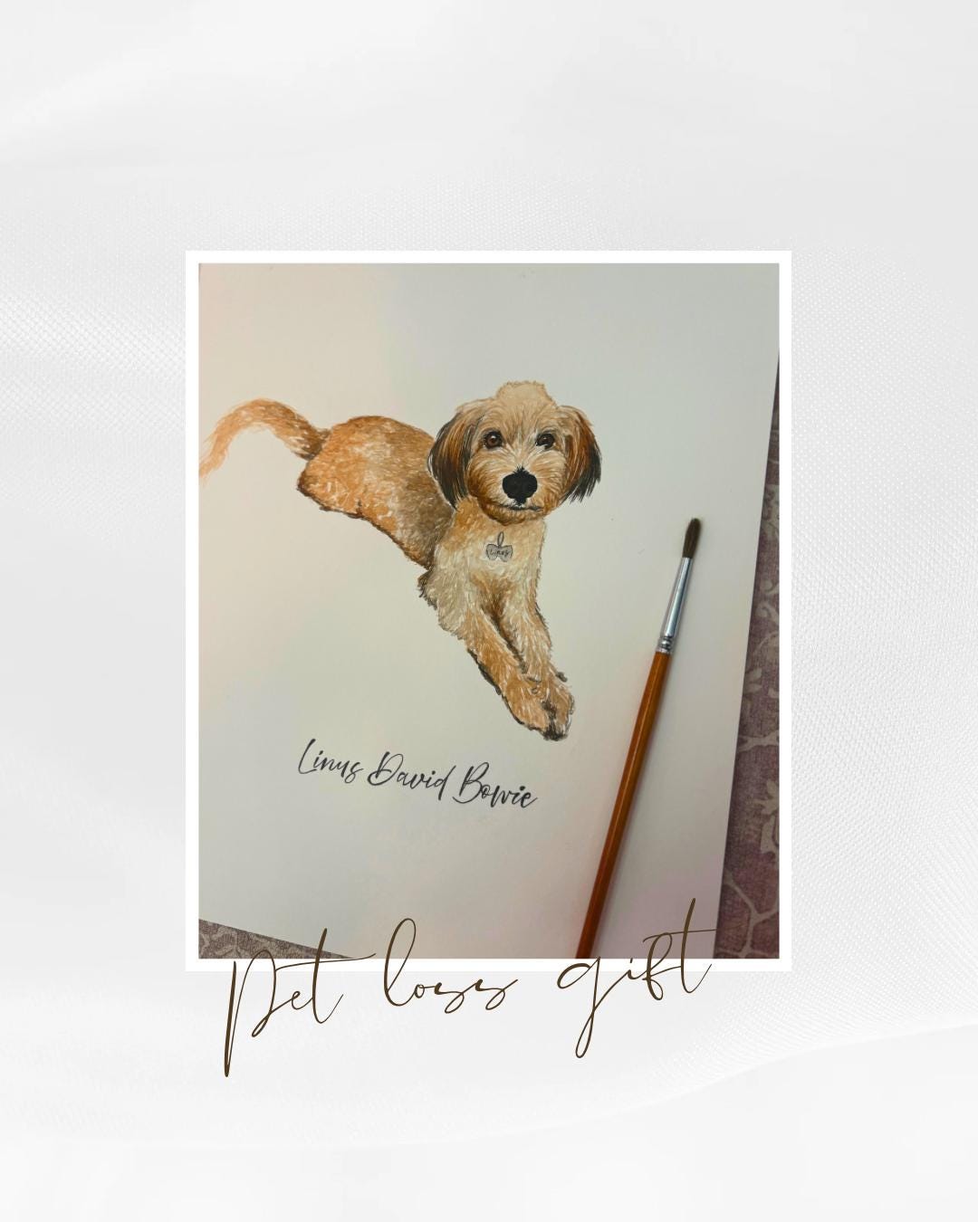 Custom Watercolor Pet Portrait: Hand-painted Dog Art - Etsy