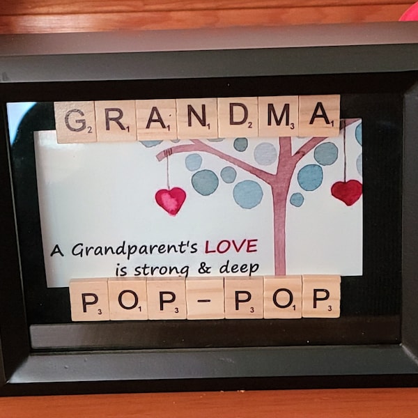 Grandparents Shadow Box - Etsy