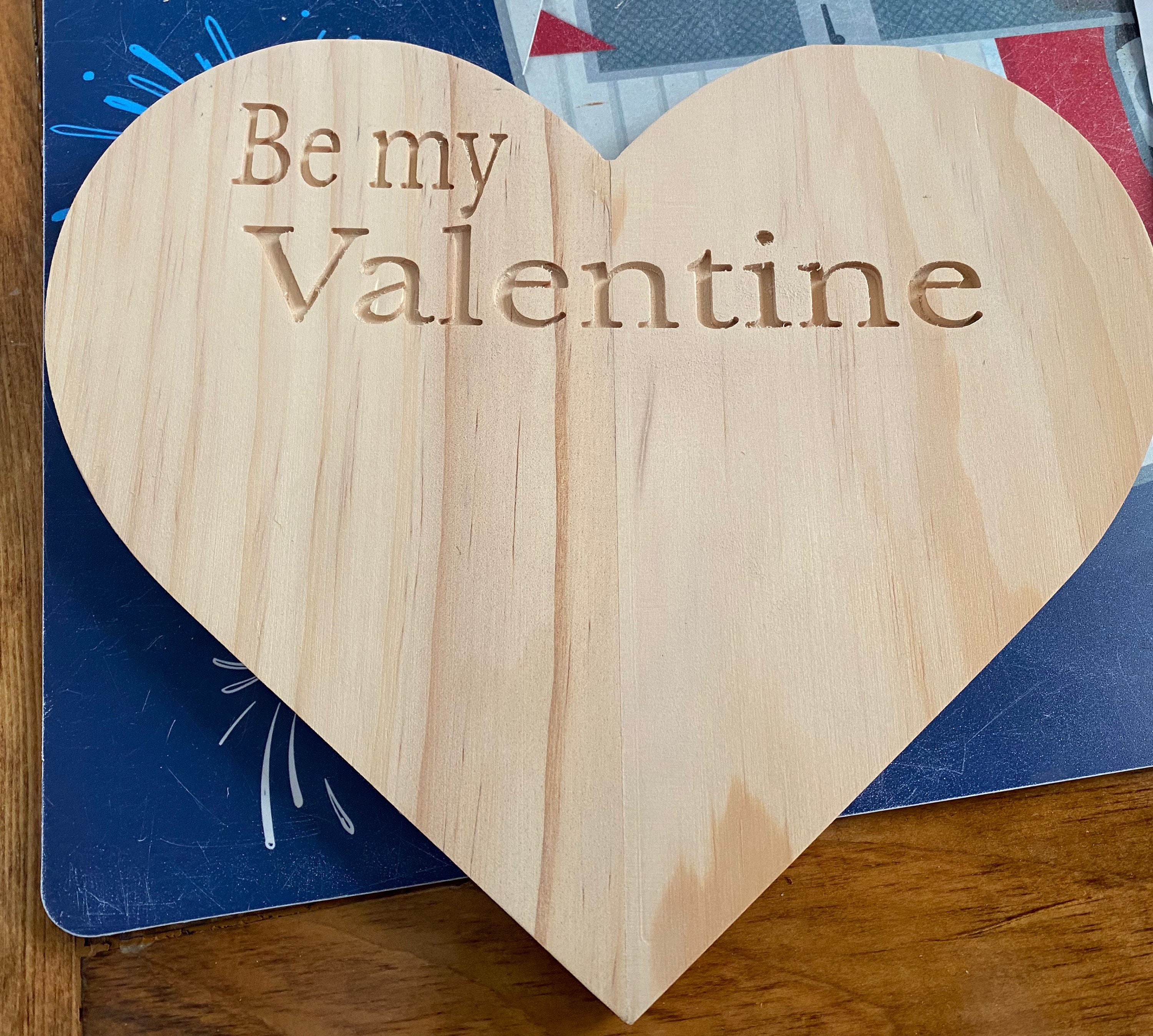 Customizable Heart Shaped Wooden Sign - Etsy
