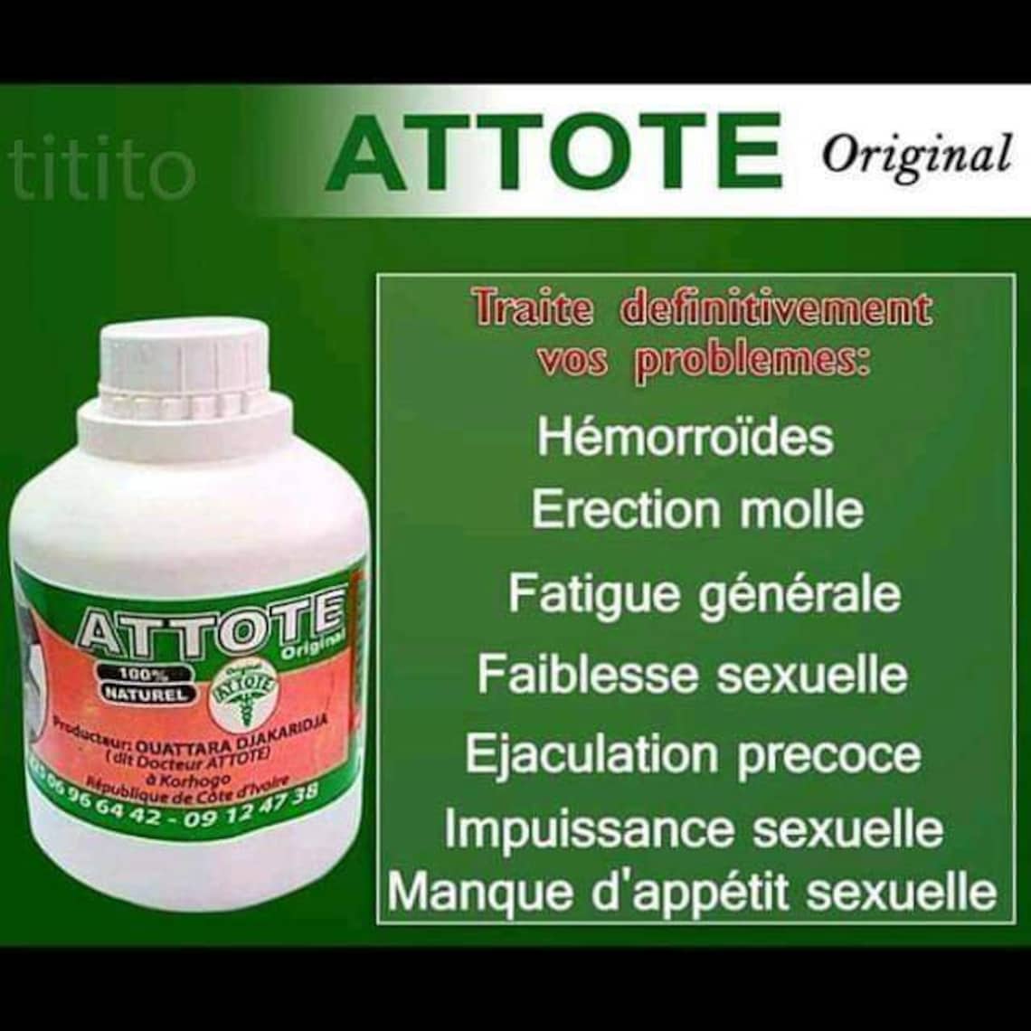 ATTOTE Organic Herbal Drink/ Made in Ivory Coast - Etsy