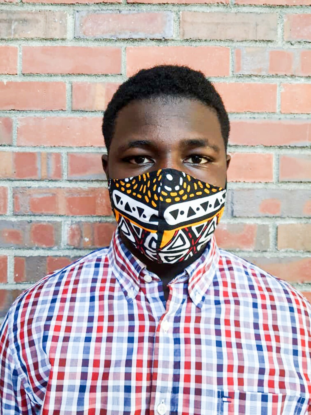 African Print Face Mask/ Handmade 100% Cotton Face Mask/ Reversible ...