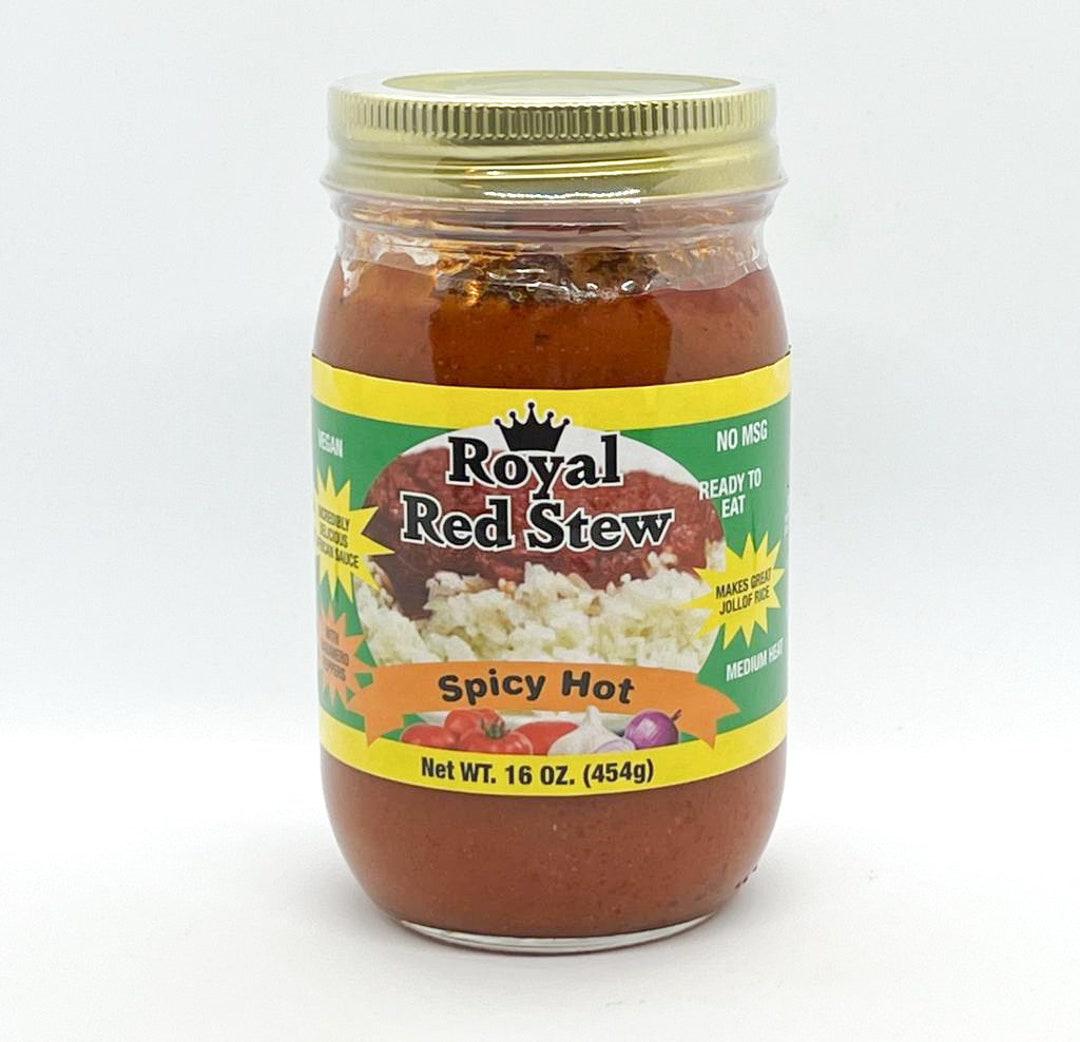 Royal Red Stew Sauce Spicy HOT/ Ready to Eat Sauce/ Vegan Friendly ...