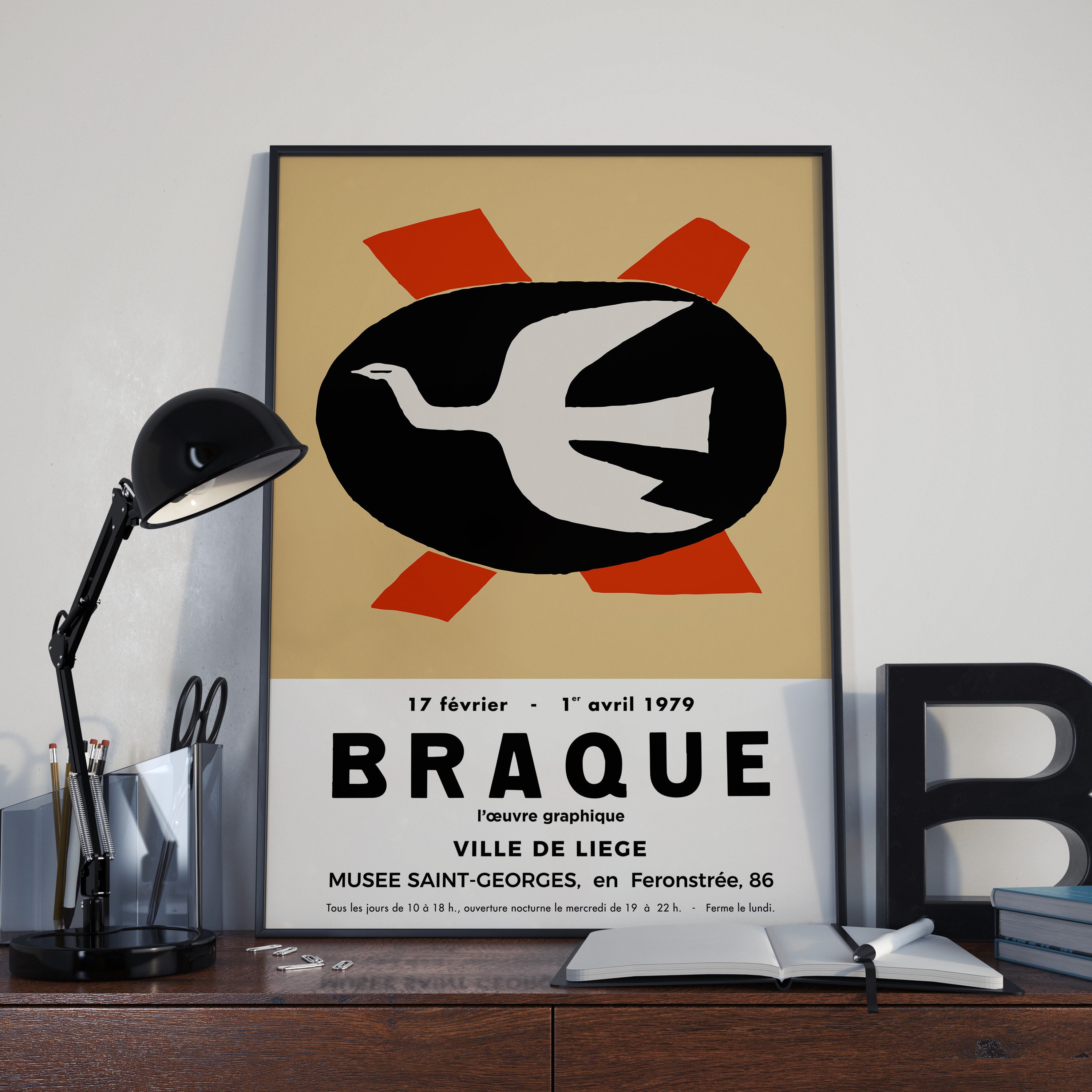 Georges Braque Poster - Liege 1979 | Exhibiton Poster| Gallery Wall Art ...