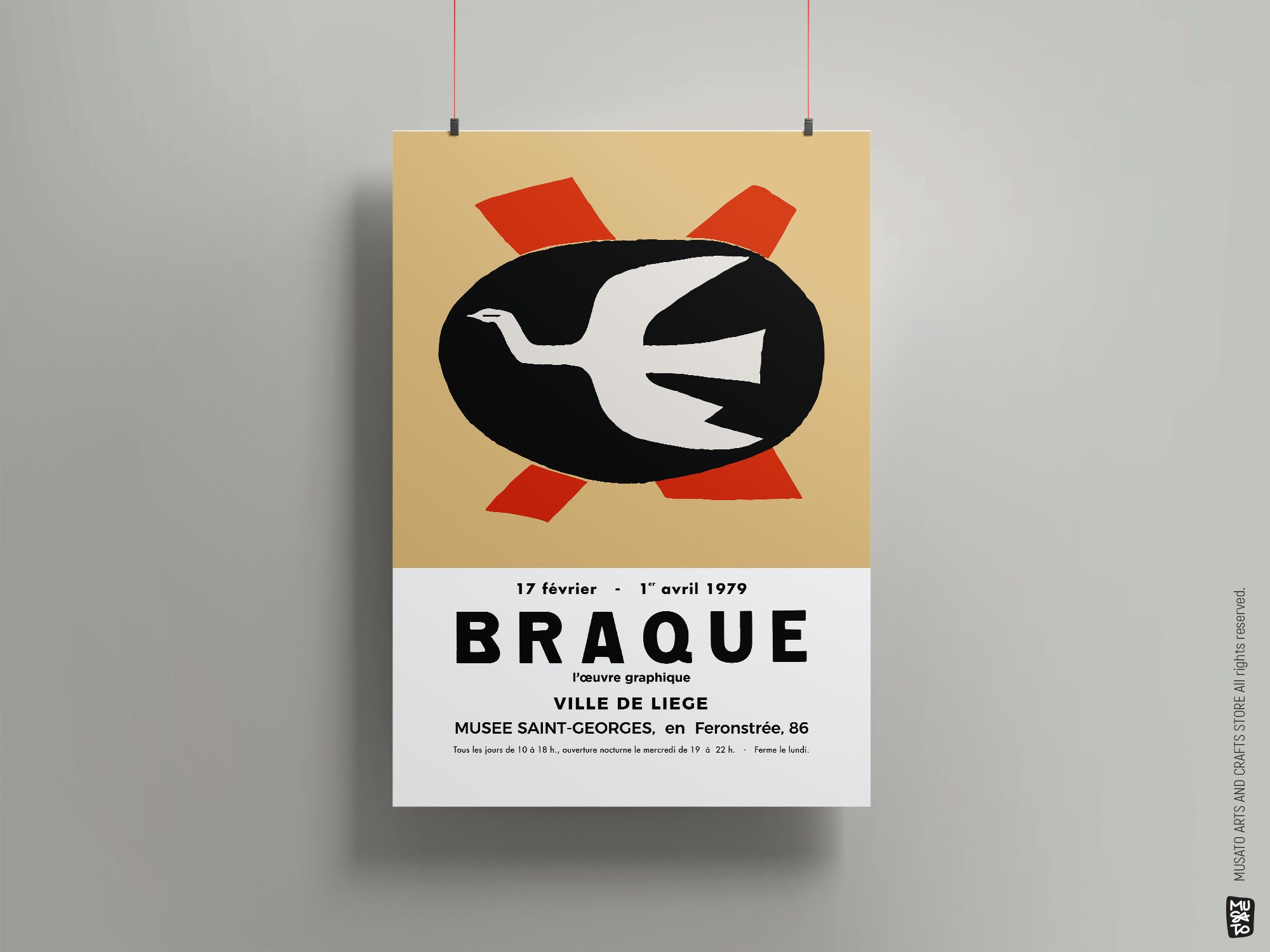 Georges Braque Poster - Liege 1979 | Exhibiton Poster| Gallery Wall Art ...