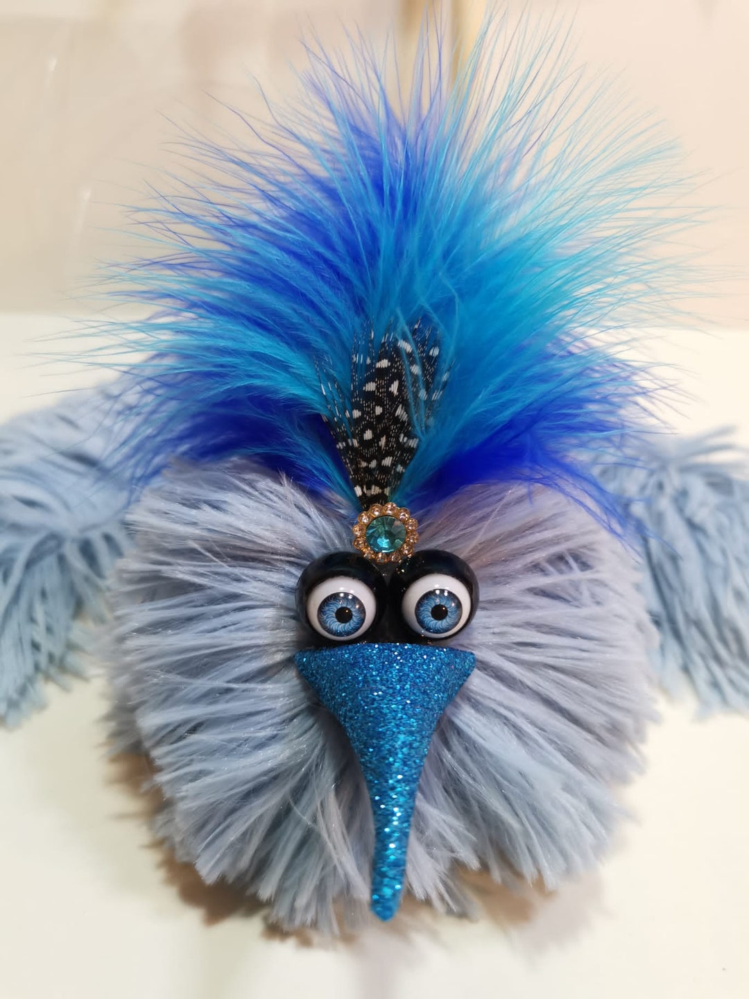 Blue Chicken Puppet. - Etsy