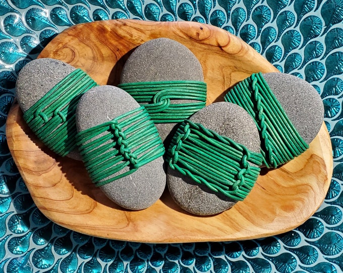 Zen Wrapped Stone Set - Etsy