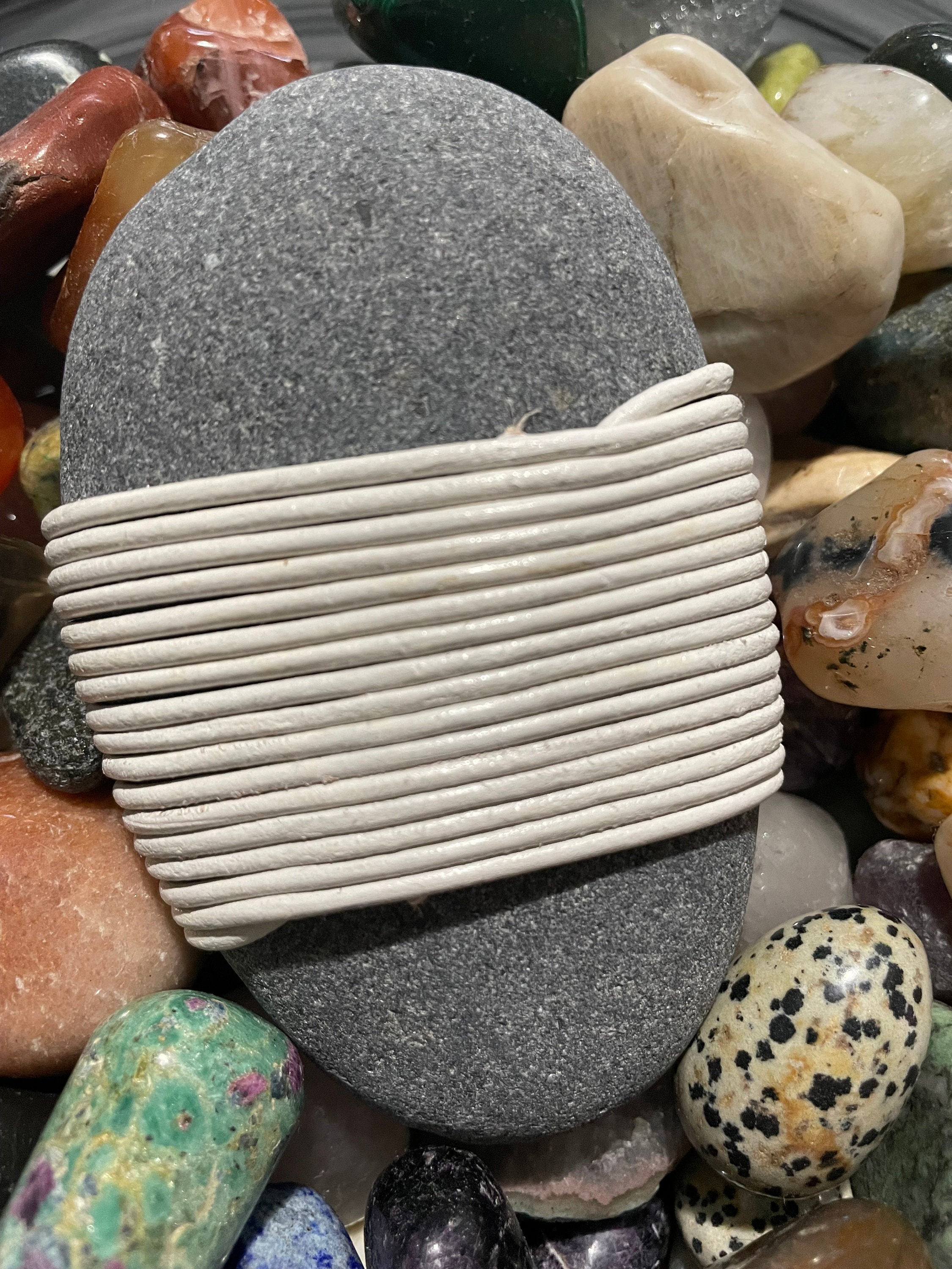 Zen Wrapped Stone Rock - Etsy