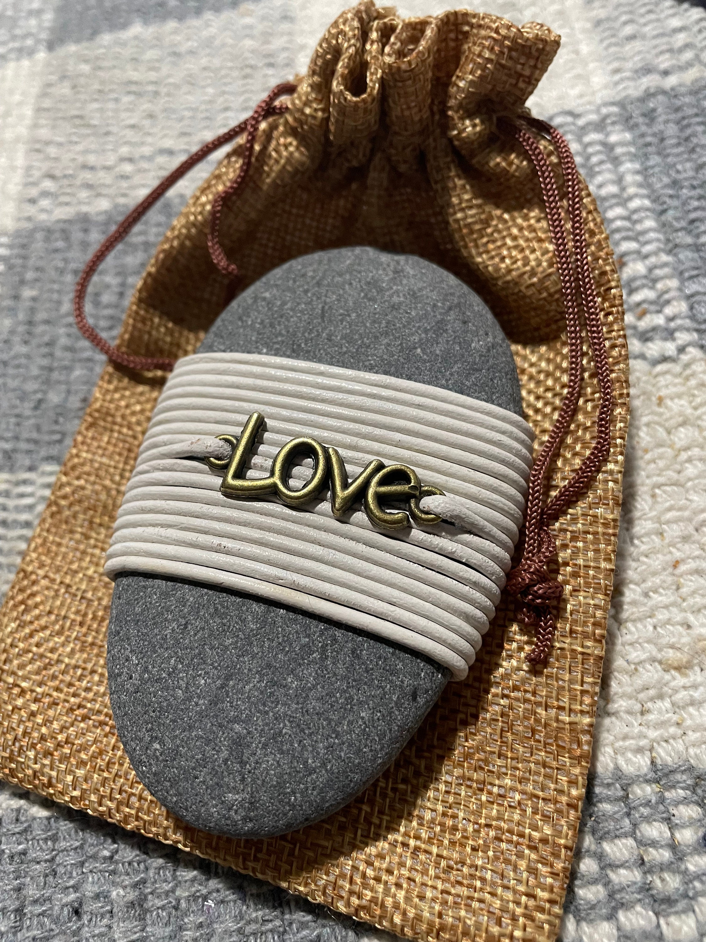 Zen Wrapped Stone Rock - Etsy