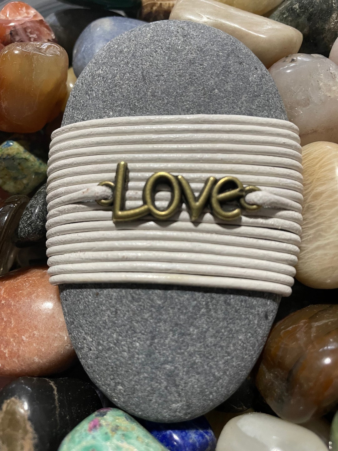 Zen Wrapped Stone Rock - Etsy